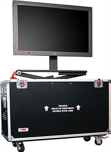 LCD Shipping Case | Hydraulic Lift w/ Universal Mounting Bracket