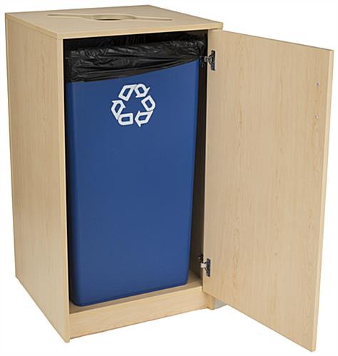 Café Recycling Cabinet | Accommodates 36 Gallon Bin