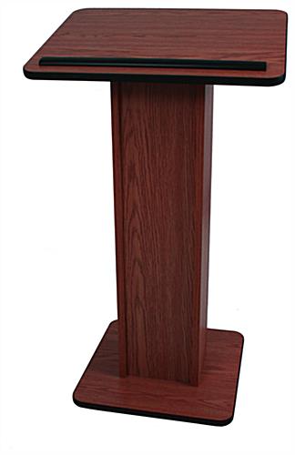 Scratch Resistant Lectern | Mahogany Finish