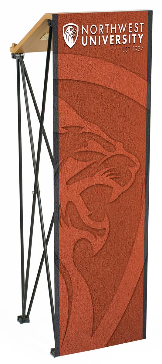 Presentation Stand | Angled Surface & Custom Banner