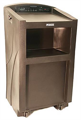 Podium with Wireless Microphone | Built-in Handles