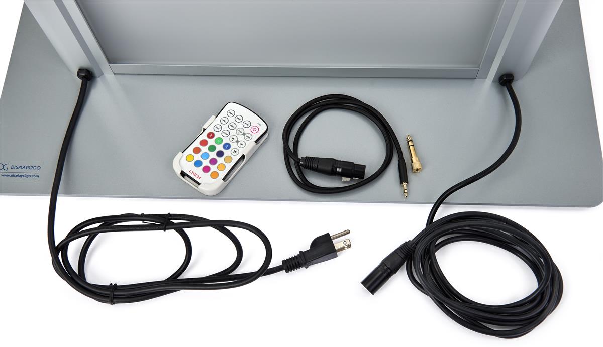 Custom LED Clear Acrylic Lectern | UV Digital Printing