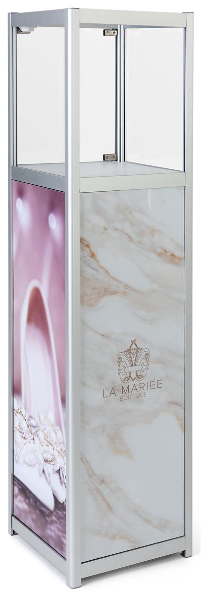 Custom Graphic Light Up Museum Pedestal | 4-Sided Printing