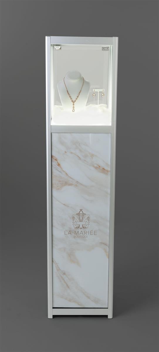 Custom Graphic Light Up Museum Pedestal | 4-Sided Printing