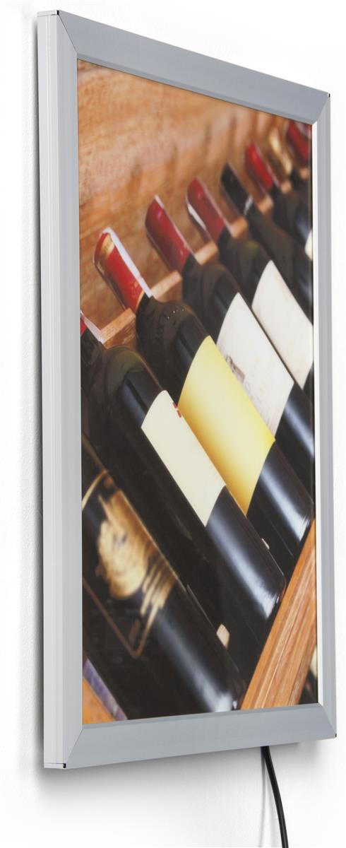 Silver 16" x 20" LED Lightbox | Snap Frame