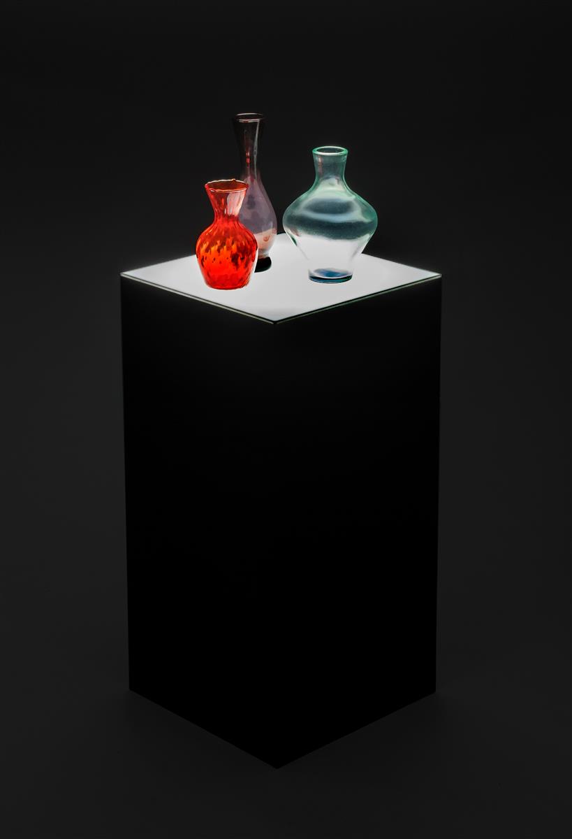 Illuminated Top Pedestal Riser| 12”w x 12”d x 24”h LED Cube