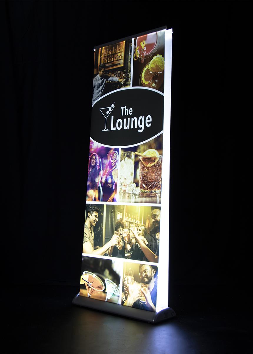 Backlit Banner Stand | Set of 2 Custom Printed Posters
