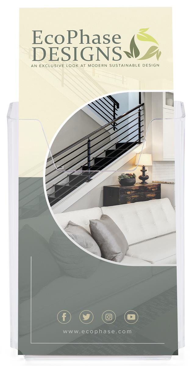 Transparent Brochure Holders | Clear Acrylic Display Pockets