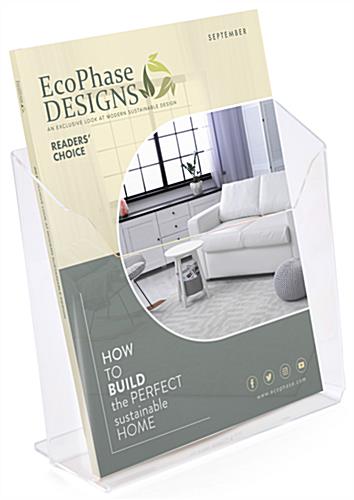 Acrylic Magazine Holder |Sized for 8.5" Wide Materials
