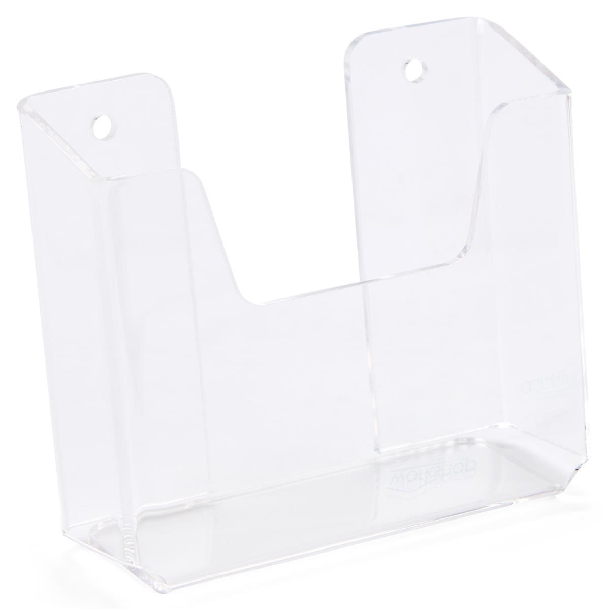 Acrylic Wall Mount Brochure Holder | Clear Recycled Acrylic