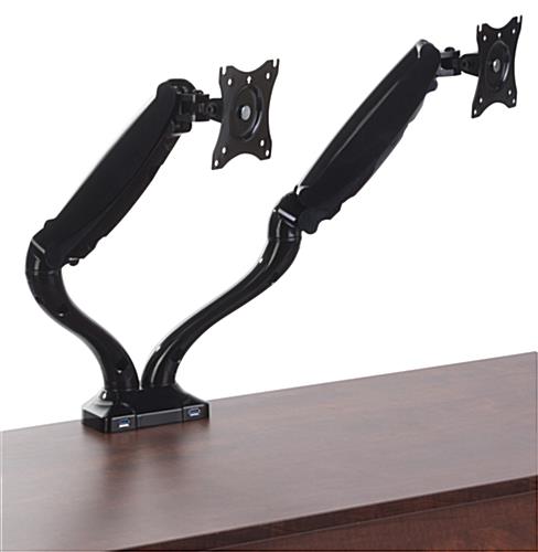 Dual Arm Monitor Mount | Cable Management