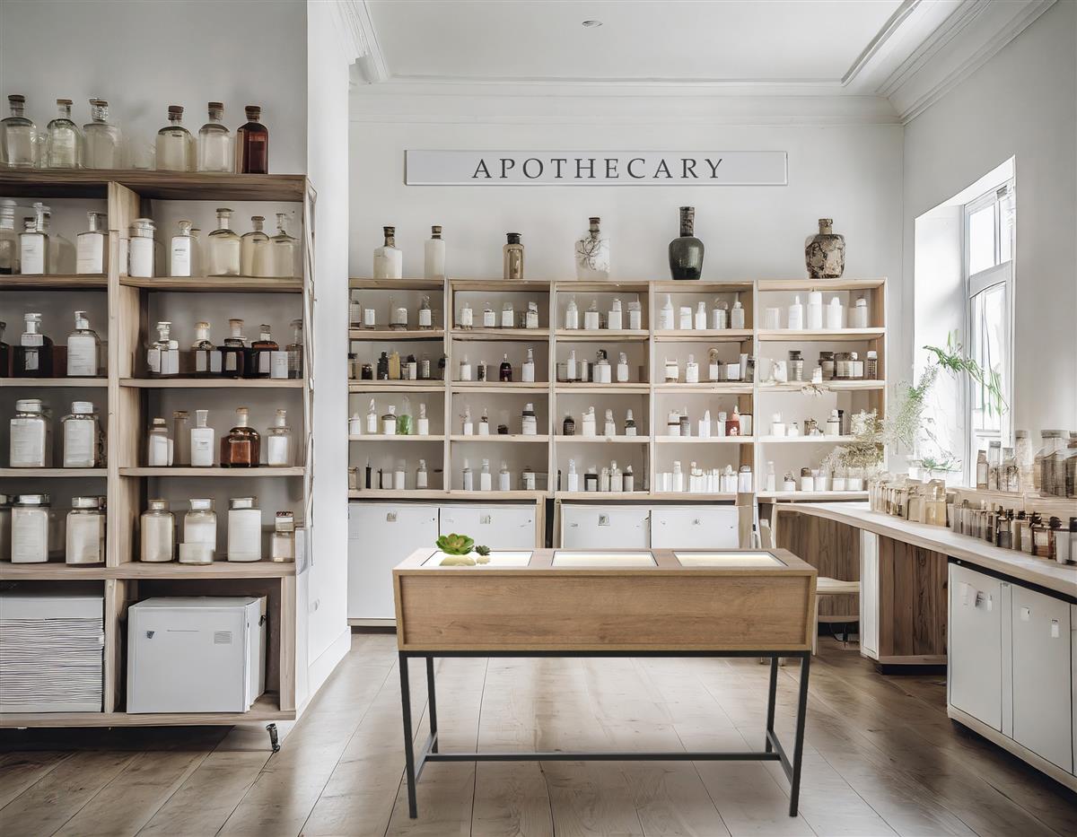 Glass Top Retail Console Table | Black Steel Base