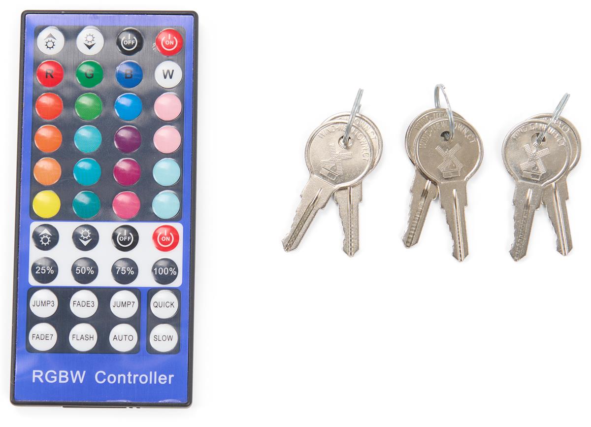 Glass Top Retail Console Table | Black Steel Base