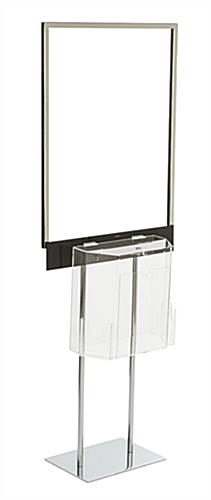 Floor Standing Poster with Ballot Box | Double-Sided Silver Frame