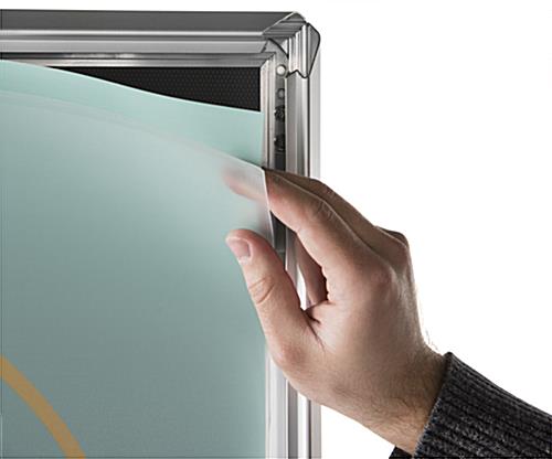 22x28 Twin Pole Poster Frame | Snap Open Design