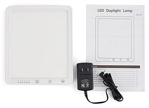LED Light Therapy Box with 5.4" W x 6.4" H light area, 10k LUX