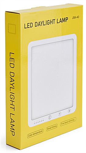 LED Light Therapy Box with 5.4" W x 6.4" H light area, 10k LUX