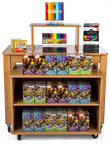 3 Tier Nesting Display Table Set | 2 Pieces w/ Maple Finish