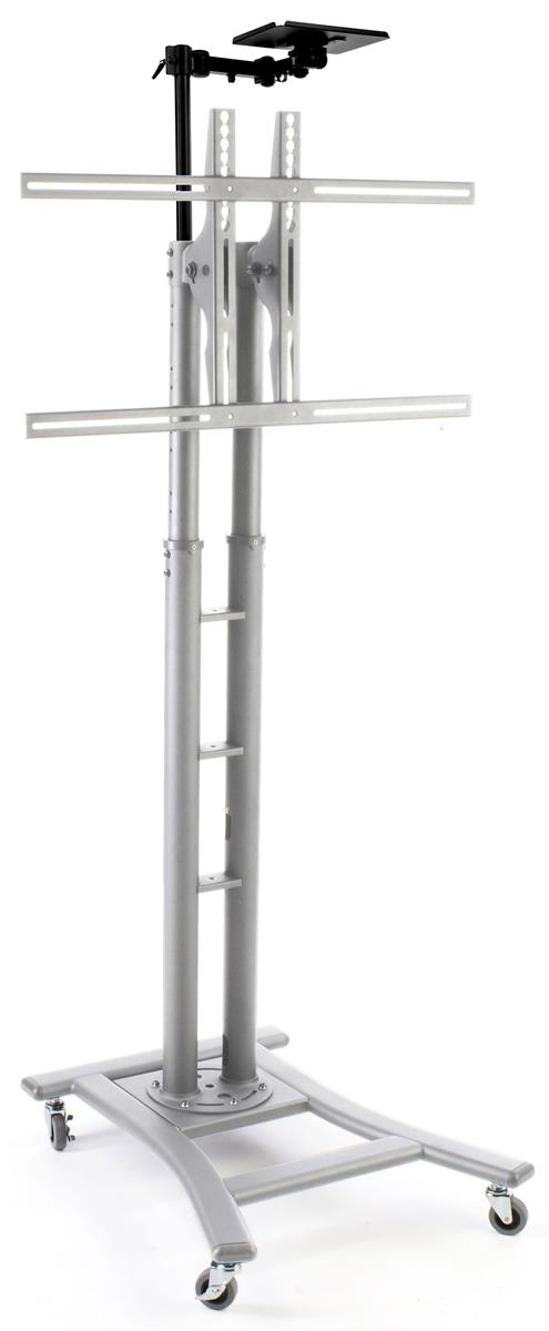 LCD Stand with Wheels | Mobile Rack with Camera Shelf