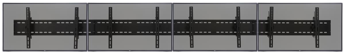 4-Monitor Wall Bracket | Landscape Orientation