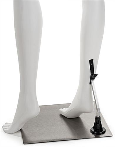 White Mannequin Leg Form | Lightweight for Easy Maneuvering