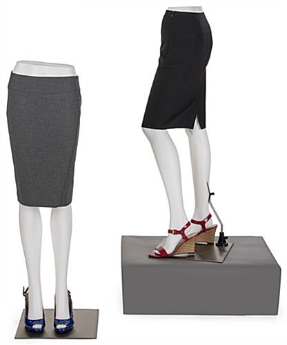 White Mannequin Leg Form | Lightweight for Easy Maneuvering