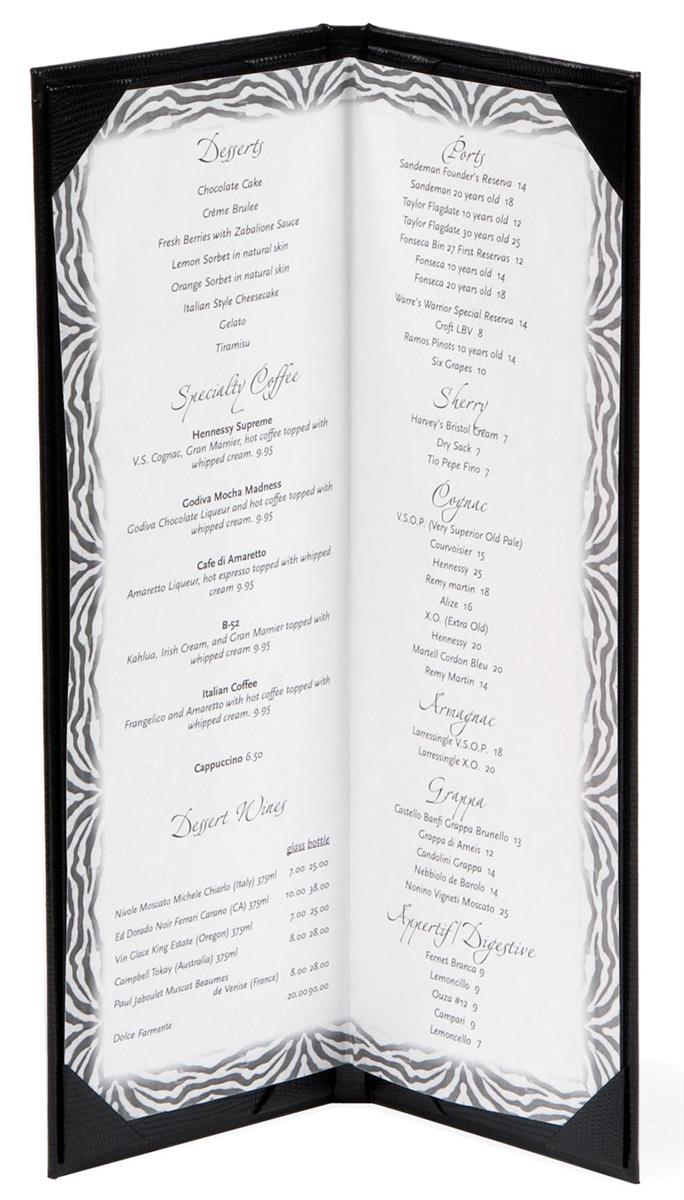 Fancy Restaurant Menu Cover
