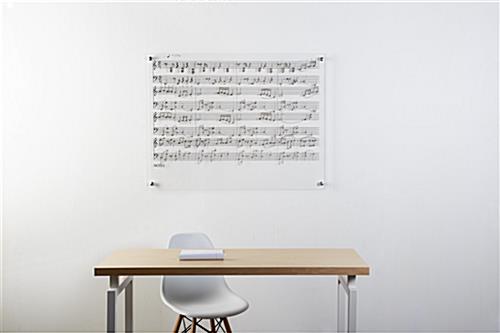 Custom Printed Markerboard | 48” x 36” Clear Acrylic