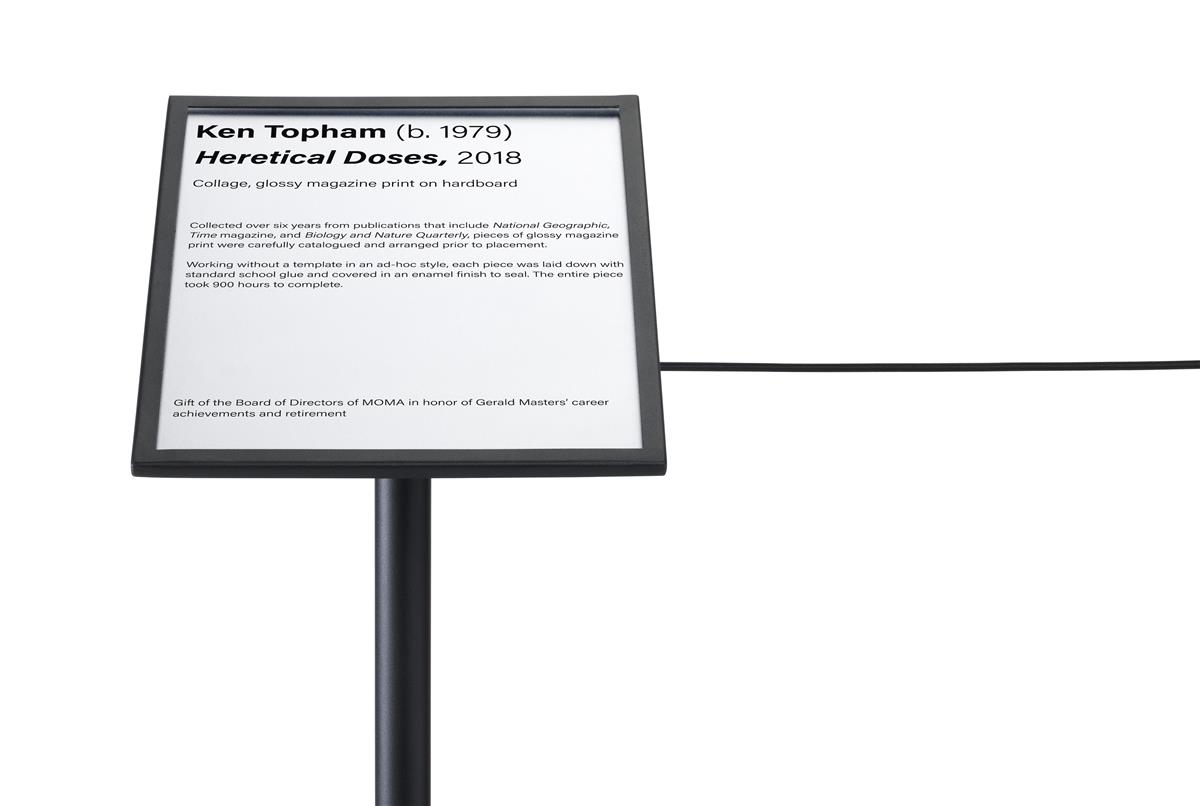 Exhibit Barrier Signage | 60-Degree 8.5 x 11 Black Sign Frame