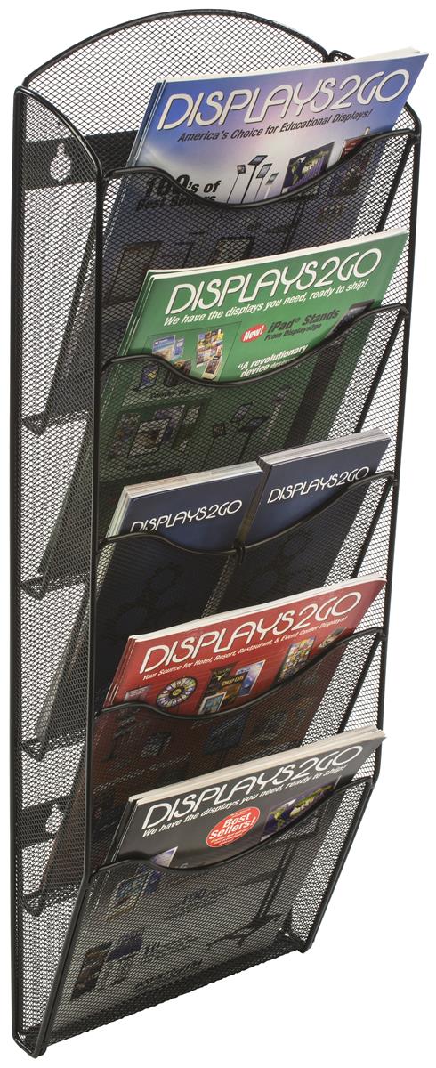 Mesh Wall Magazine Rack | Single & Multi-Tiered Pockets