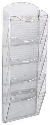 Mesh Wall Magazine Rack | Single & Multi-Tiered Pockets