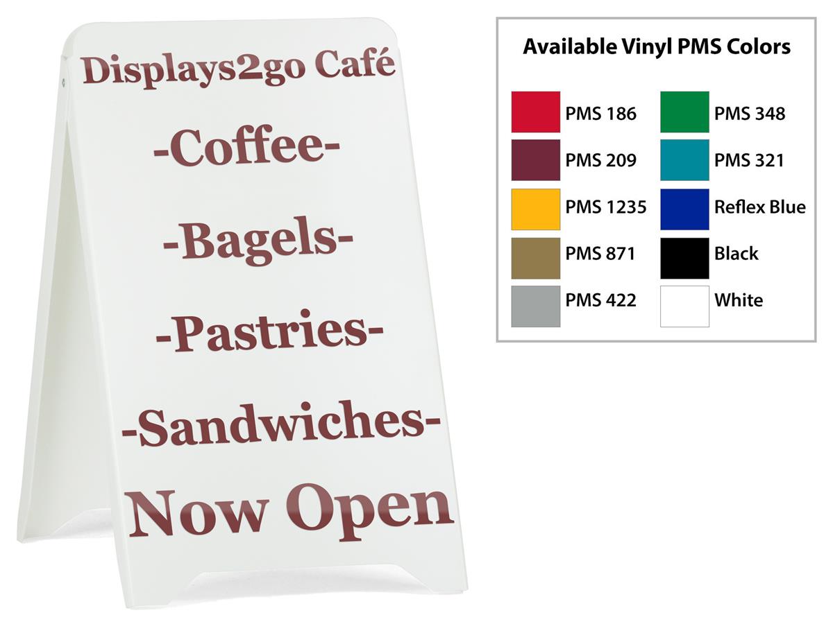 Custom Graphic Sidewalk Sign | Fold Up for Easy Storage