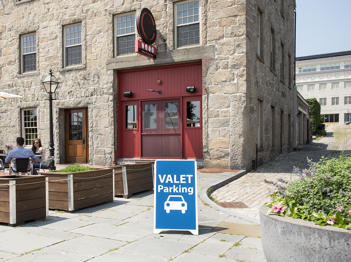 Valet Parking Sidewalk Sign | Fold Up Design