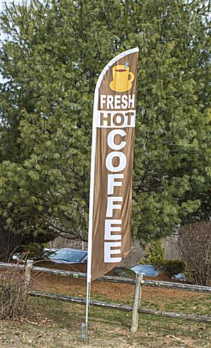 Coffee Banner Flag | Pre-printed Advertisement for Cafés