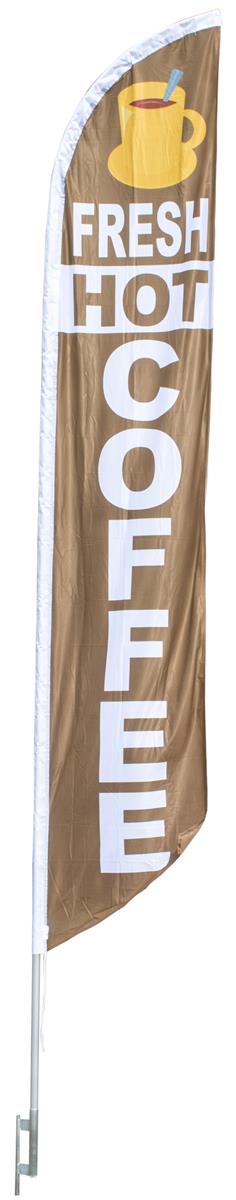 Coffee Banner Flag | Pre-printed Advertisement for Cafés