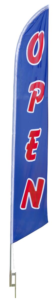 Open Message Flag | Red on Blue Color Scheme