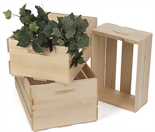 Retail Display Crates | Northern White Pine Build