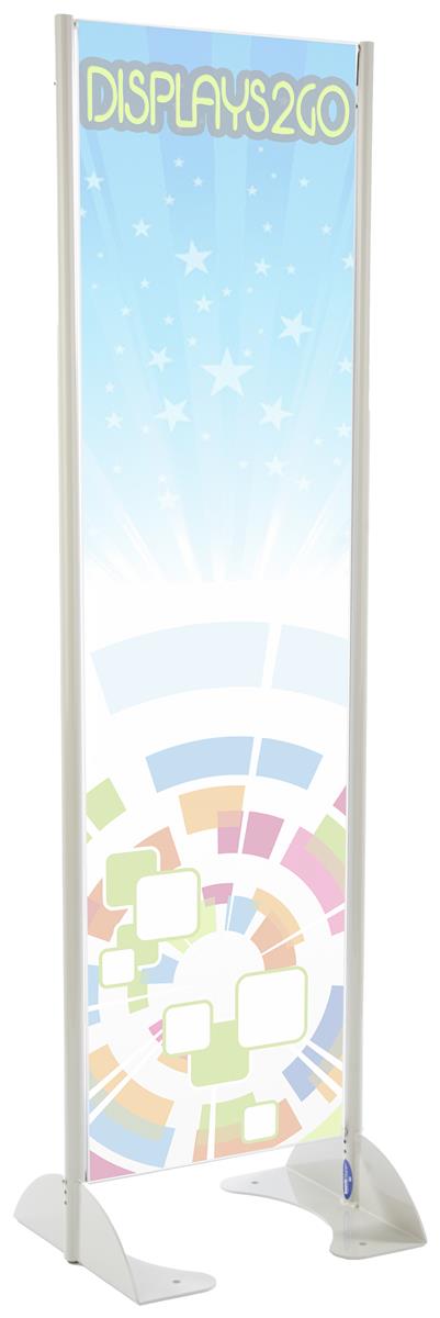 20" x 72" Gray Permanent Banner Stand | Graphics Sold Separately