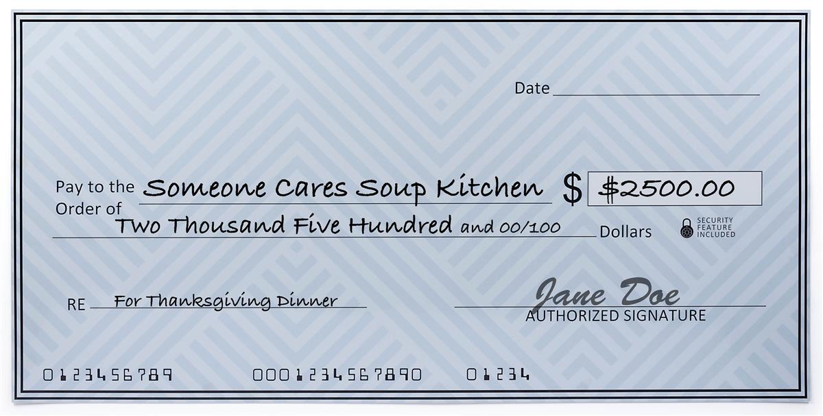 Custom Oversized Dry-Erase Prize Check | Full-Color Graphics