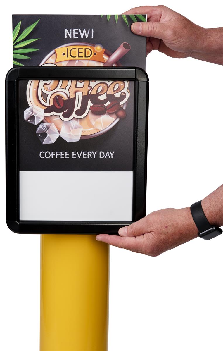 Custom Printed Graphics for Bollard Sign Frame