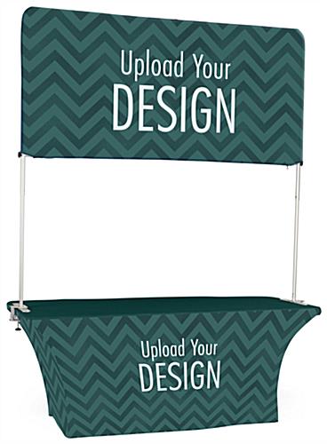 6’ Trade Show Table & Header | Double Sided Graphics