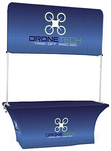 6’ Trade Show Table & Header | Double Sided Graphics