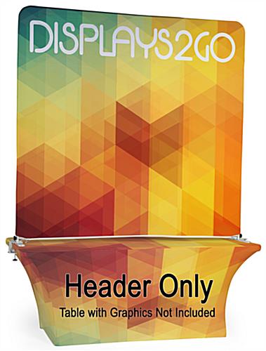 6’ Trade Show Table Backdrop | Double Sided Printing