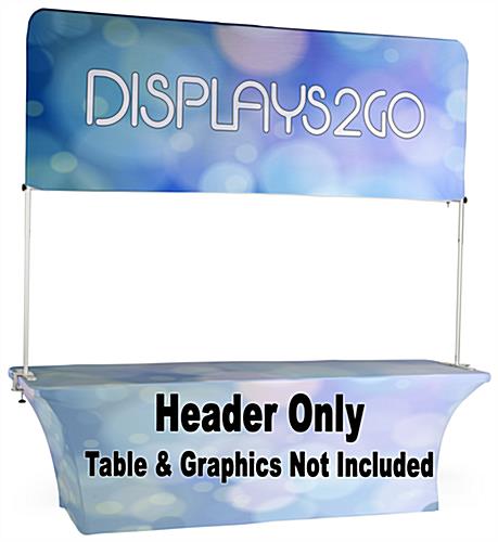 8’ Trade Show Table Header | Double Sided Custom Printing