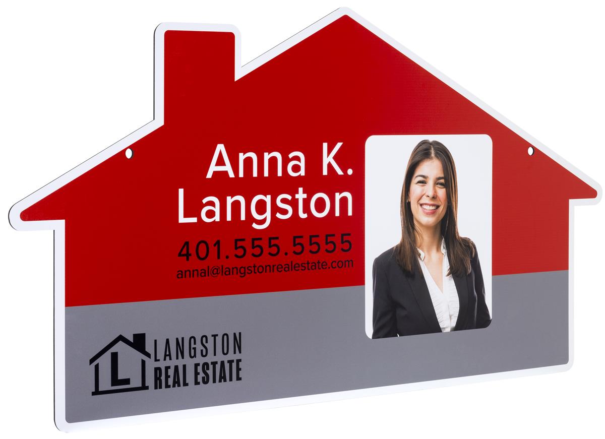 22" x 28" Hanging Custom Shaped Signage | Double-Sided Design