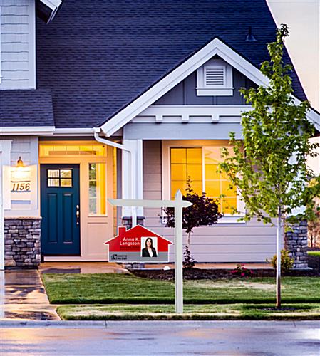 22" x 28" Hanging Custom Shaped Signage | Double-Sided Design