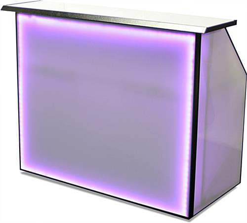 LED 62.75” Portable Bar | 8 Light Color Options