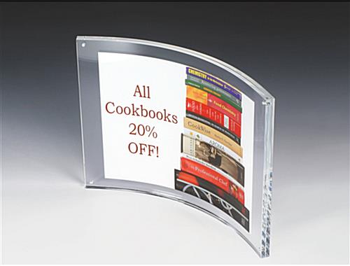 11 x 8.5 Magnetic Frames w/ Curved Acrylic Box Design