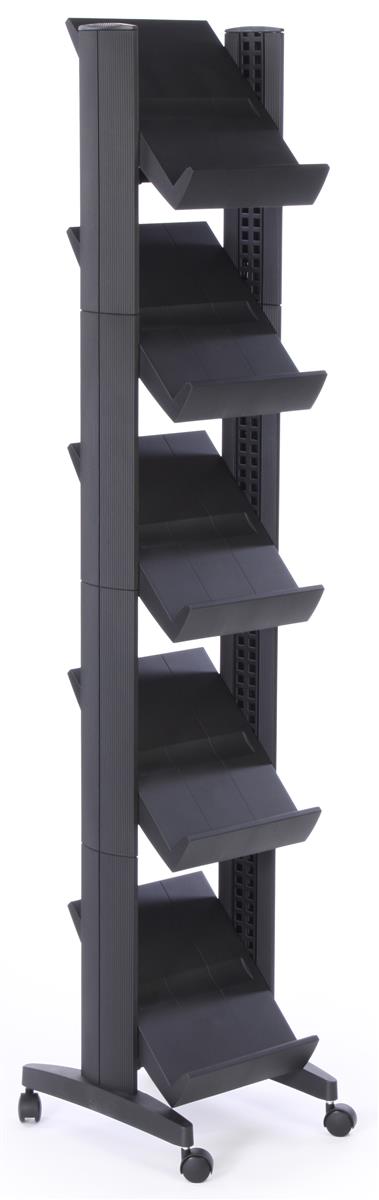Free Standing Magazine Rack is Portable & Quick to Assemble