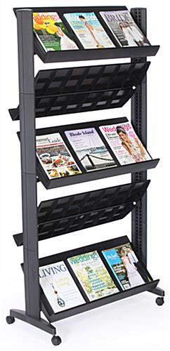 Literature Display Shelf - (5) Height Adjustable Shelves